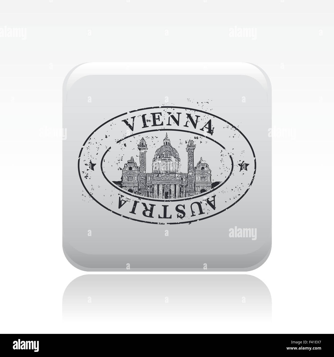 Vector illustration of isolated Vienna icon Stock Photo - Alamy