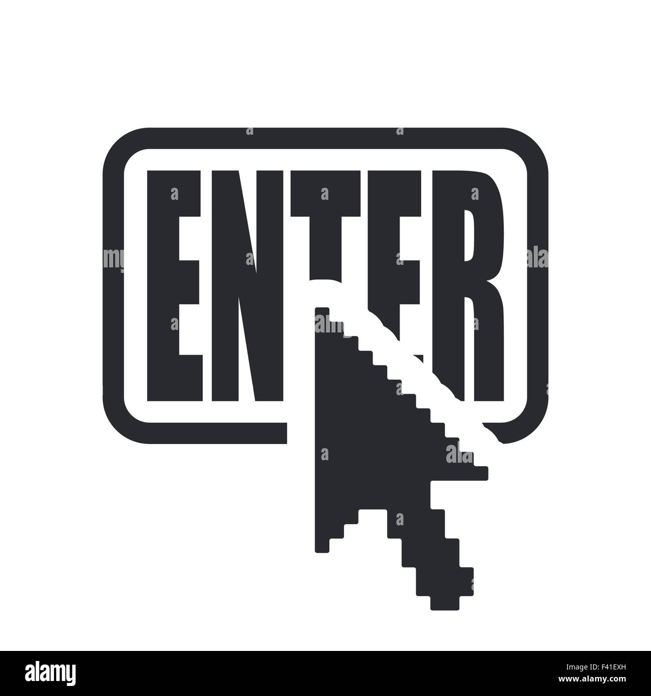 Enter icon Cut Out Stock Images & Pictures - Alamy