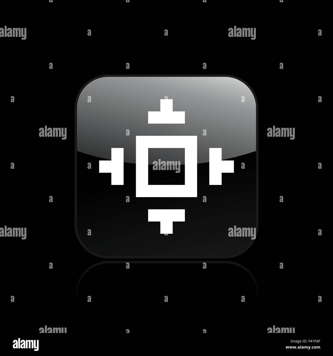 Vector illustration of pixel pc icon Stock Photo - Alamy