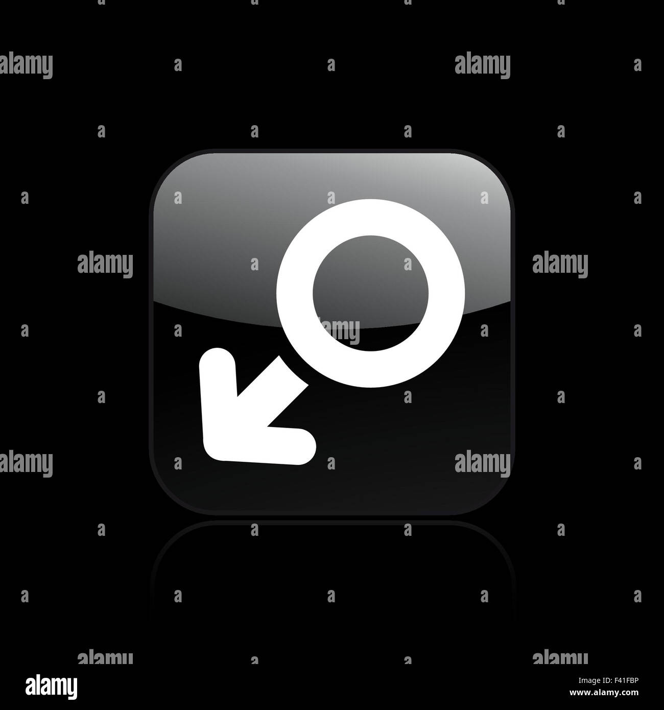 Vector illustration of single male icon Stock Photo - Alamy