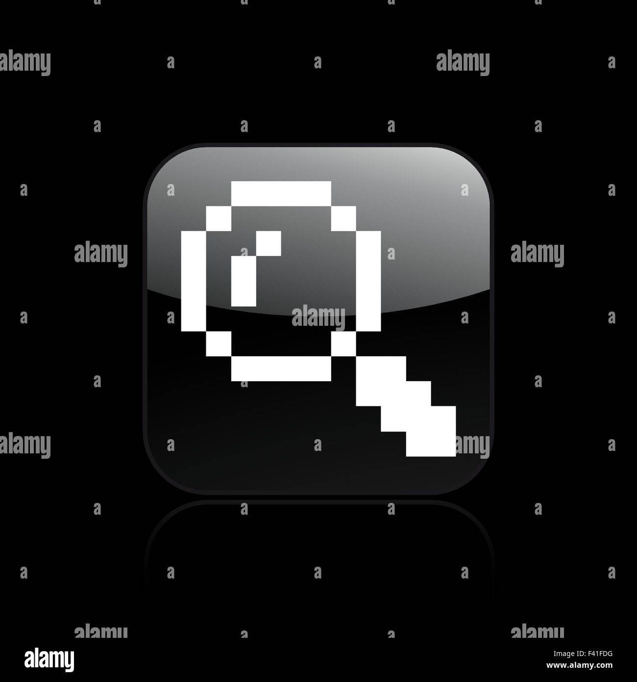 Vector illustration of single pixel pc icon Stock Photo - Alamy