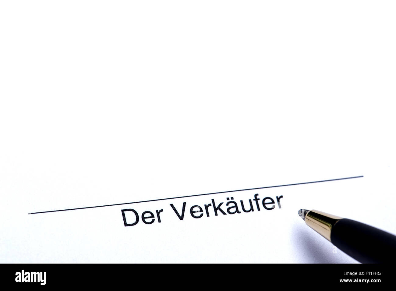 Signature of seller Stock Photo - Alamy