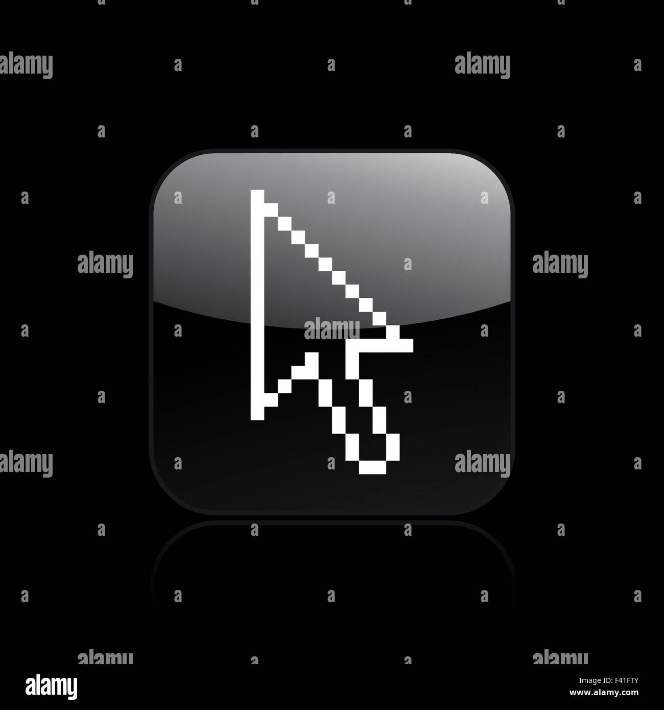 Vector illustration of isolated pixel icon Stock Photo - Alamy