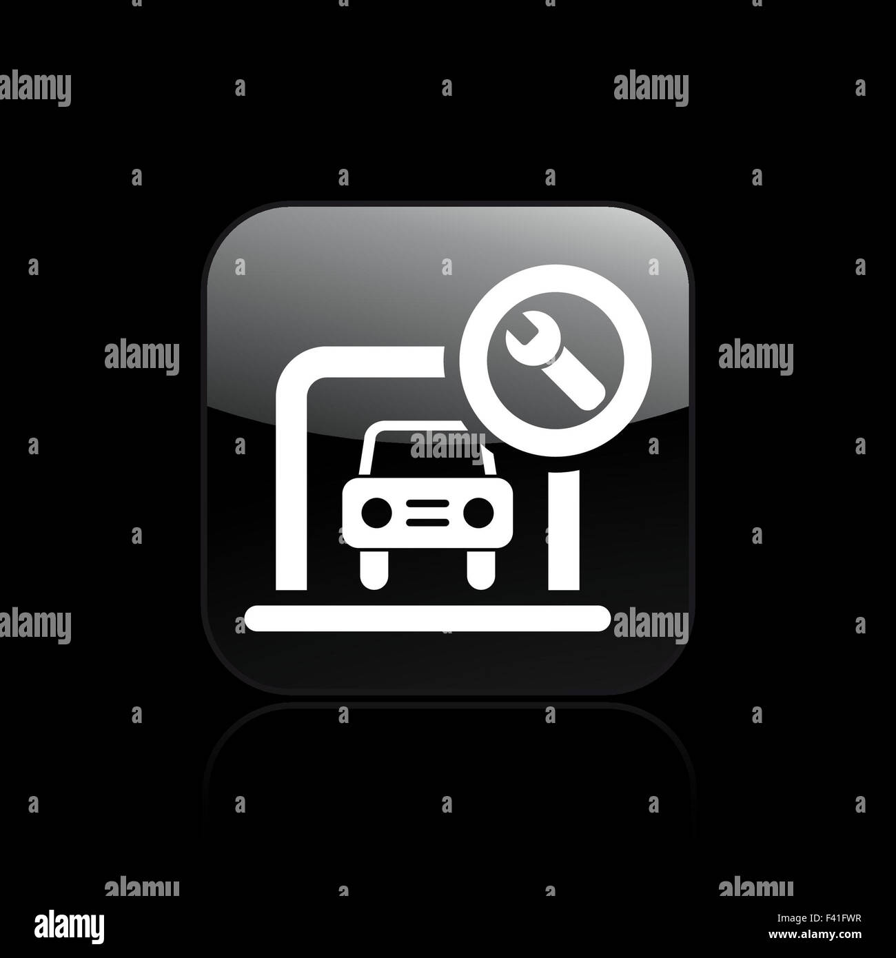 Vector illustration of isolated car box icon Stock Photo - Alamy