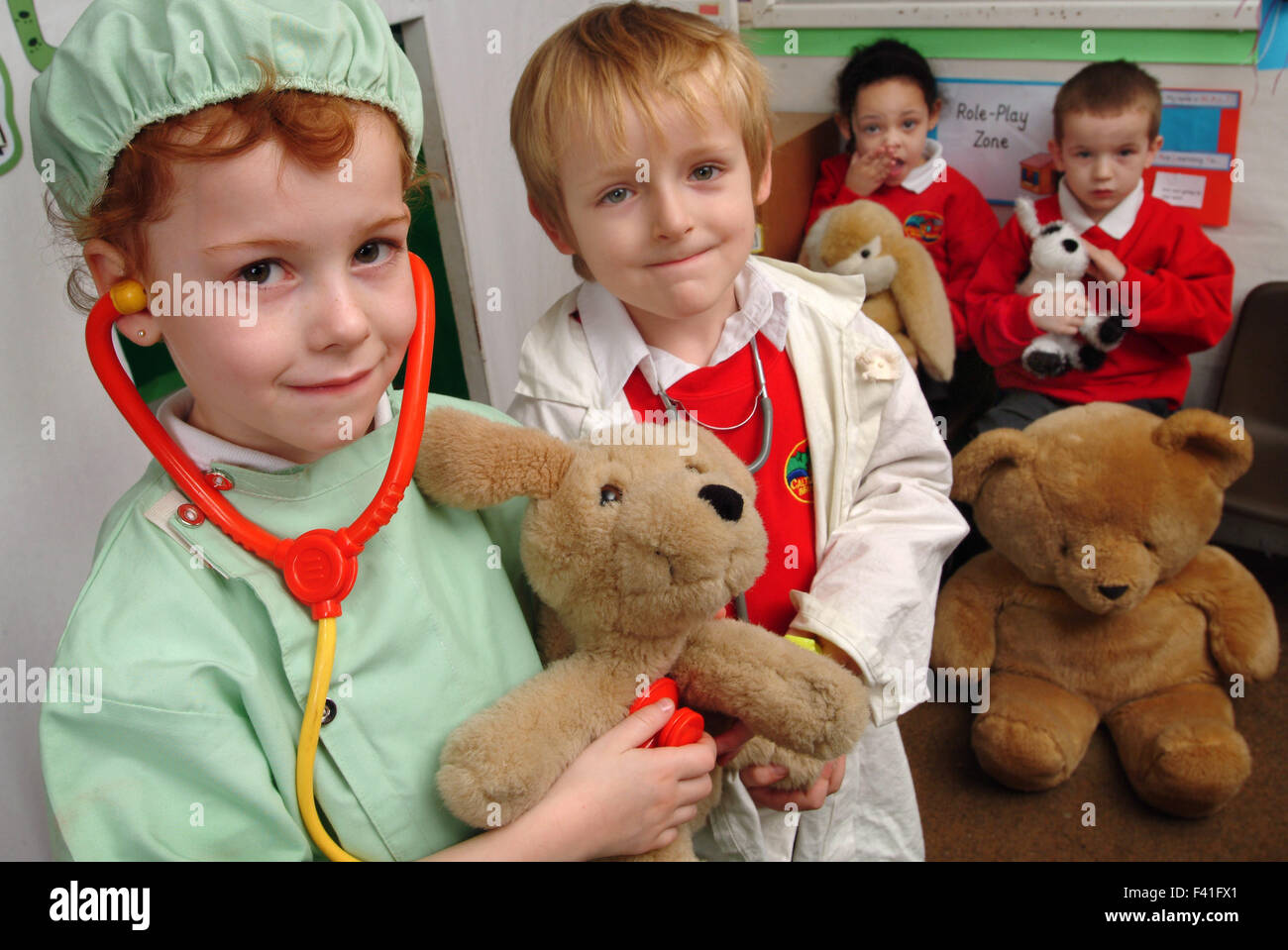 Infant school pupils role playing using role play zones as Chinese ...