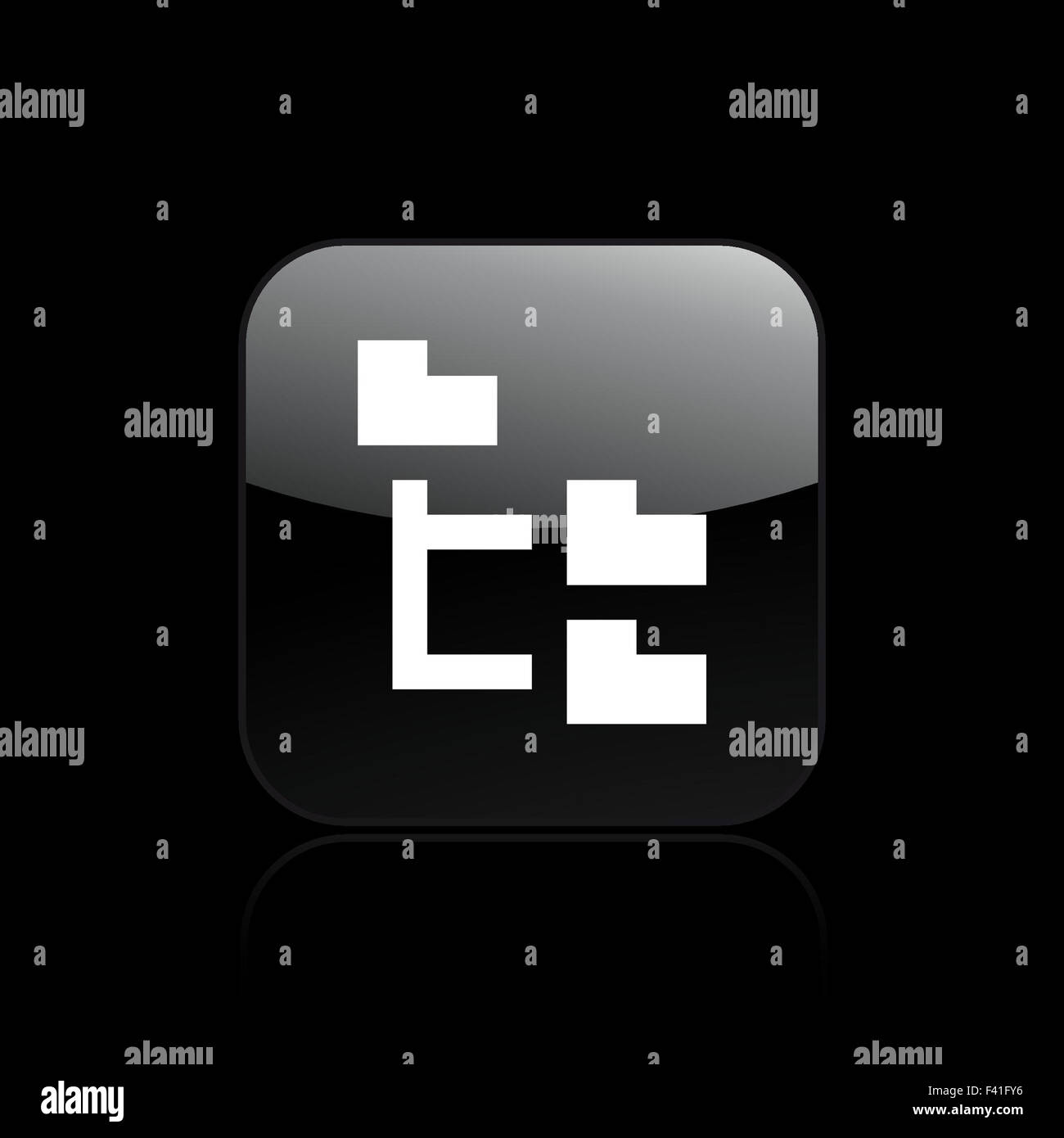 Vector illustration of pixel pc icon Stock Photo - Alamy