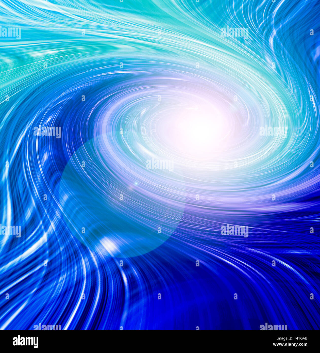 Cyan background twirl spiral hi-res stock photography and images - Alamy