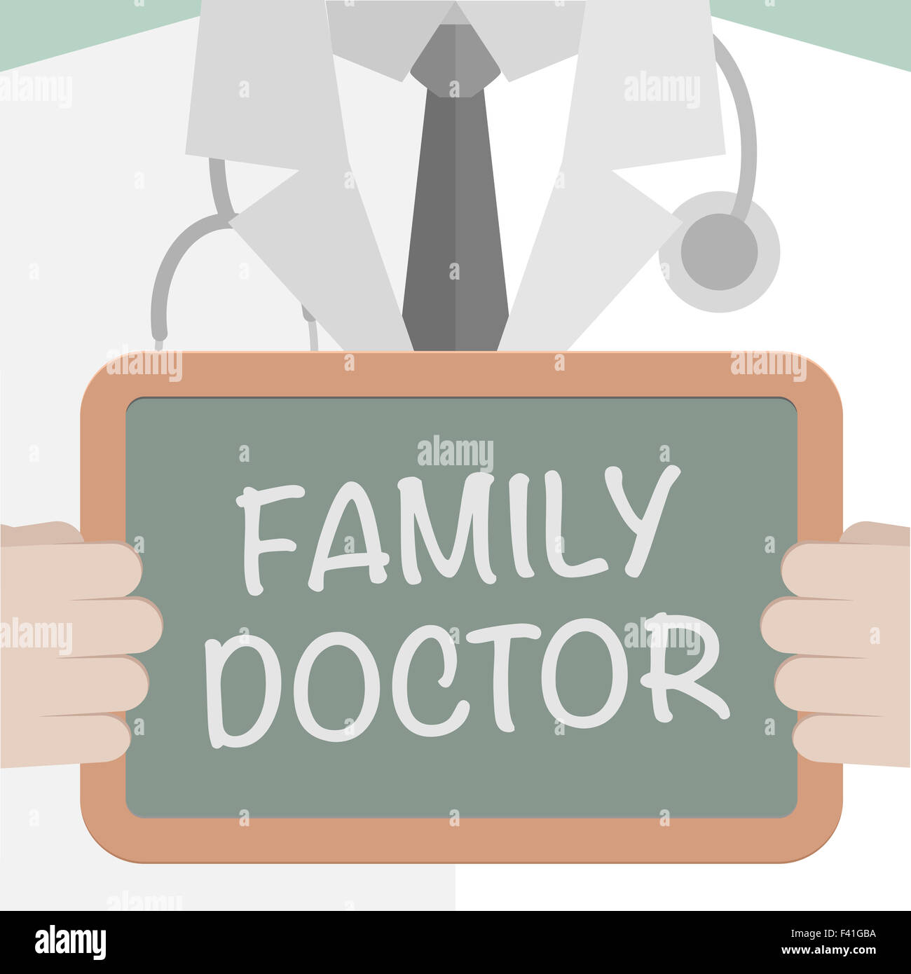 Medical Board Family Doctor Stock Photo - Alamy