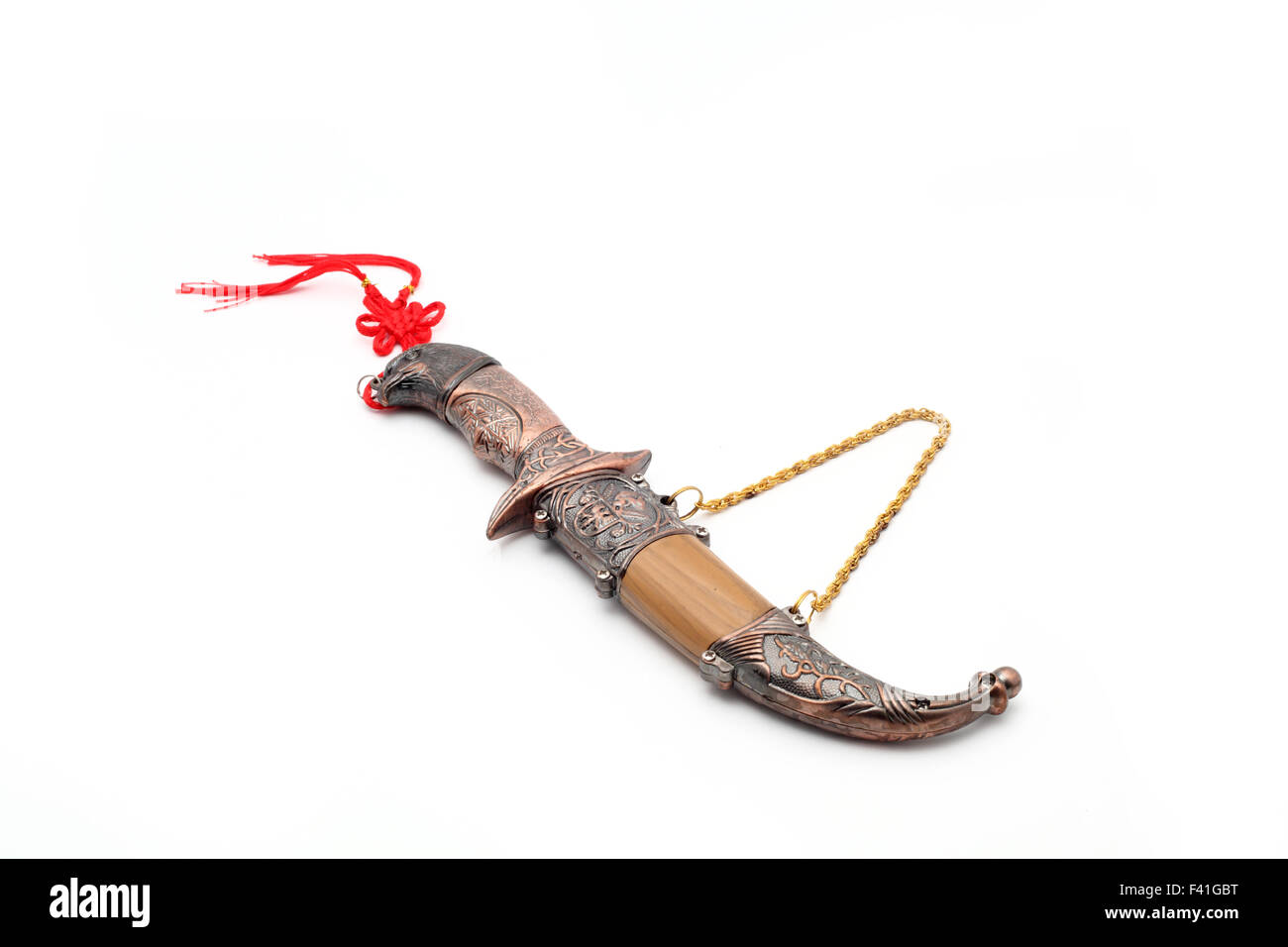 White hilt black knife Cut Out Stock Images & Pictures - Alamy