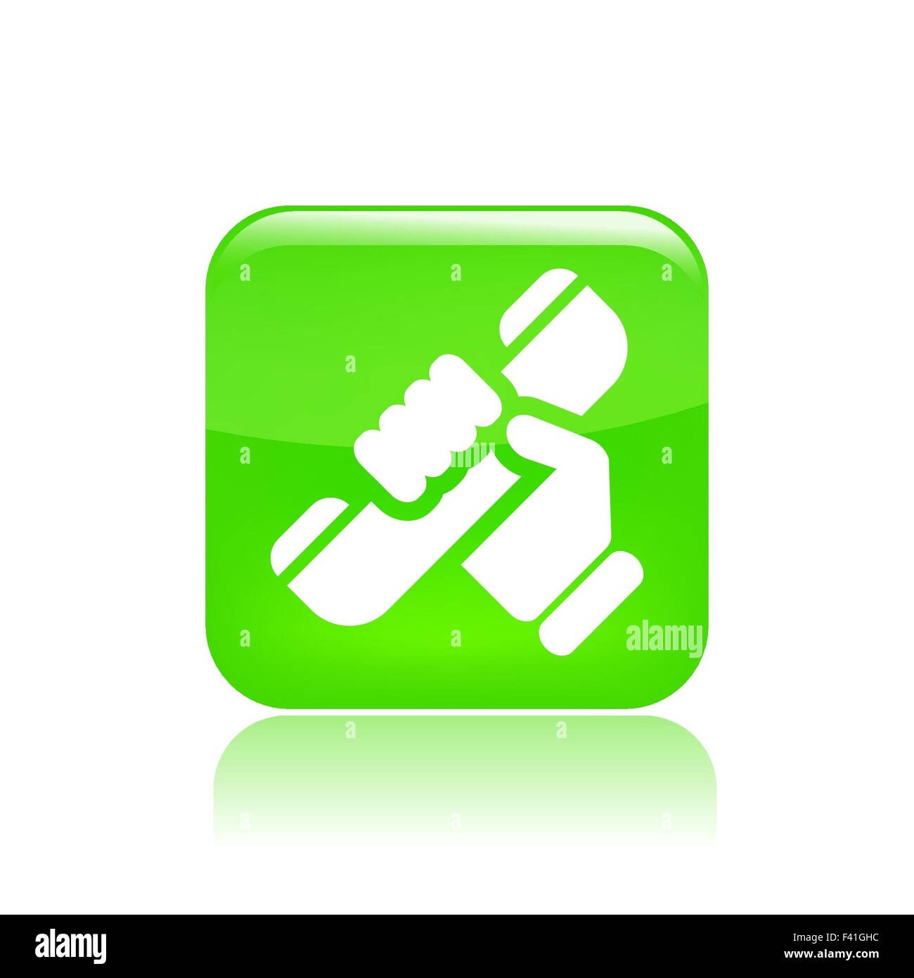 Vector illustration of single phone icon Stock Photo - Alamy