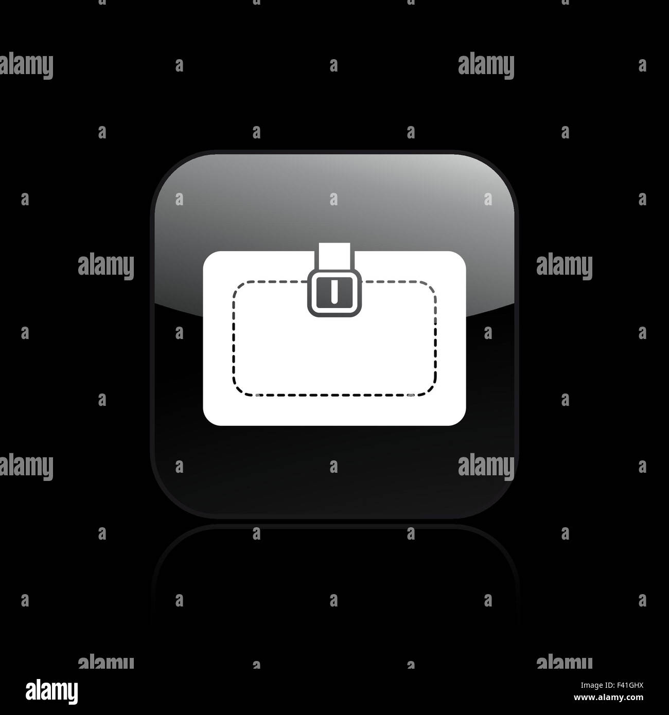 Vector illustration of single bag icon Stock Photo - Alamy