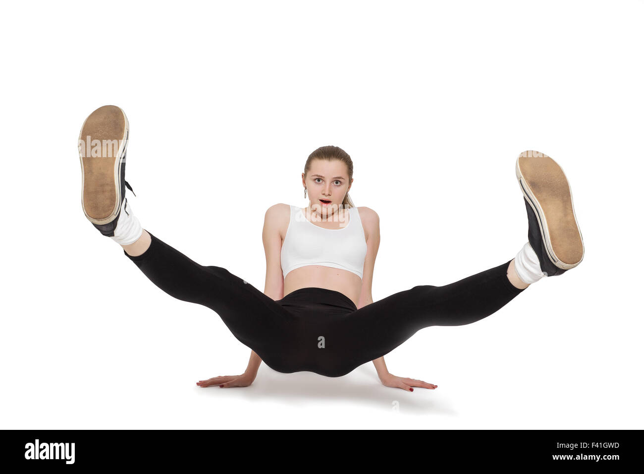 Feet raised high Cut Out Stock Images & Pictures - Alamy