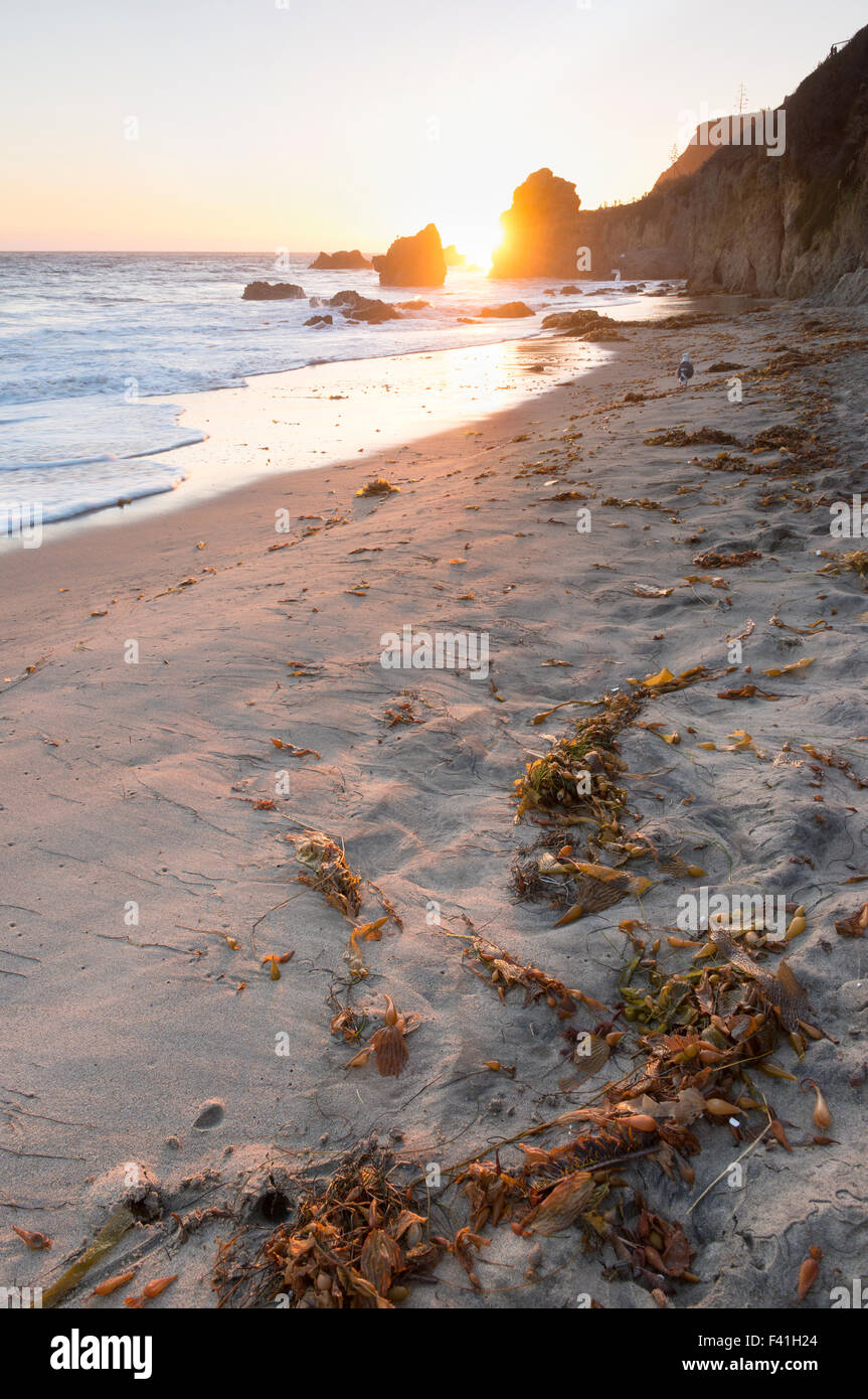 The Sun Sets Behind The Beautiful And Massive Rocks At El Matador