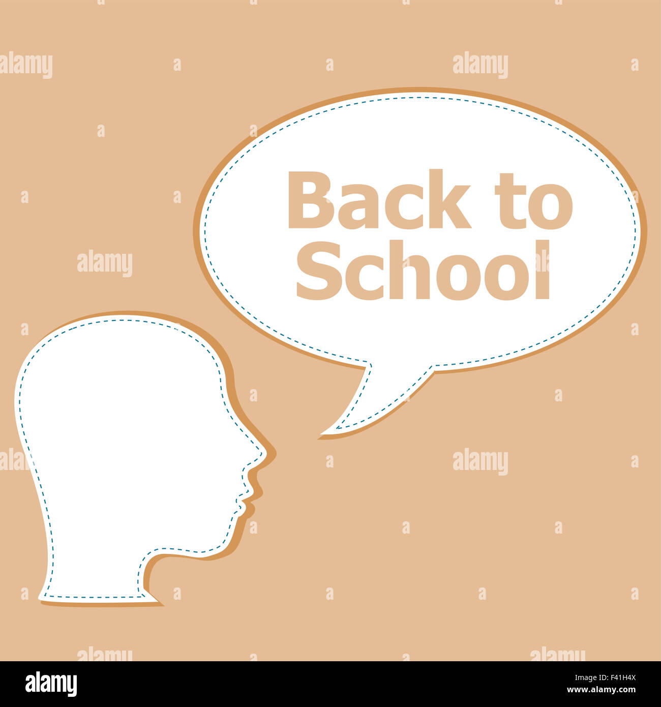 Education Thinking Concept. Children Think with Education speech ...