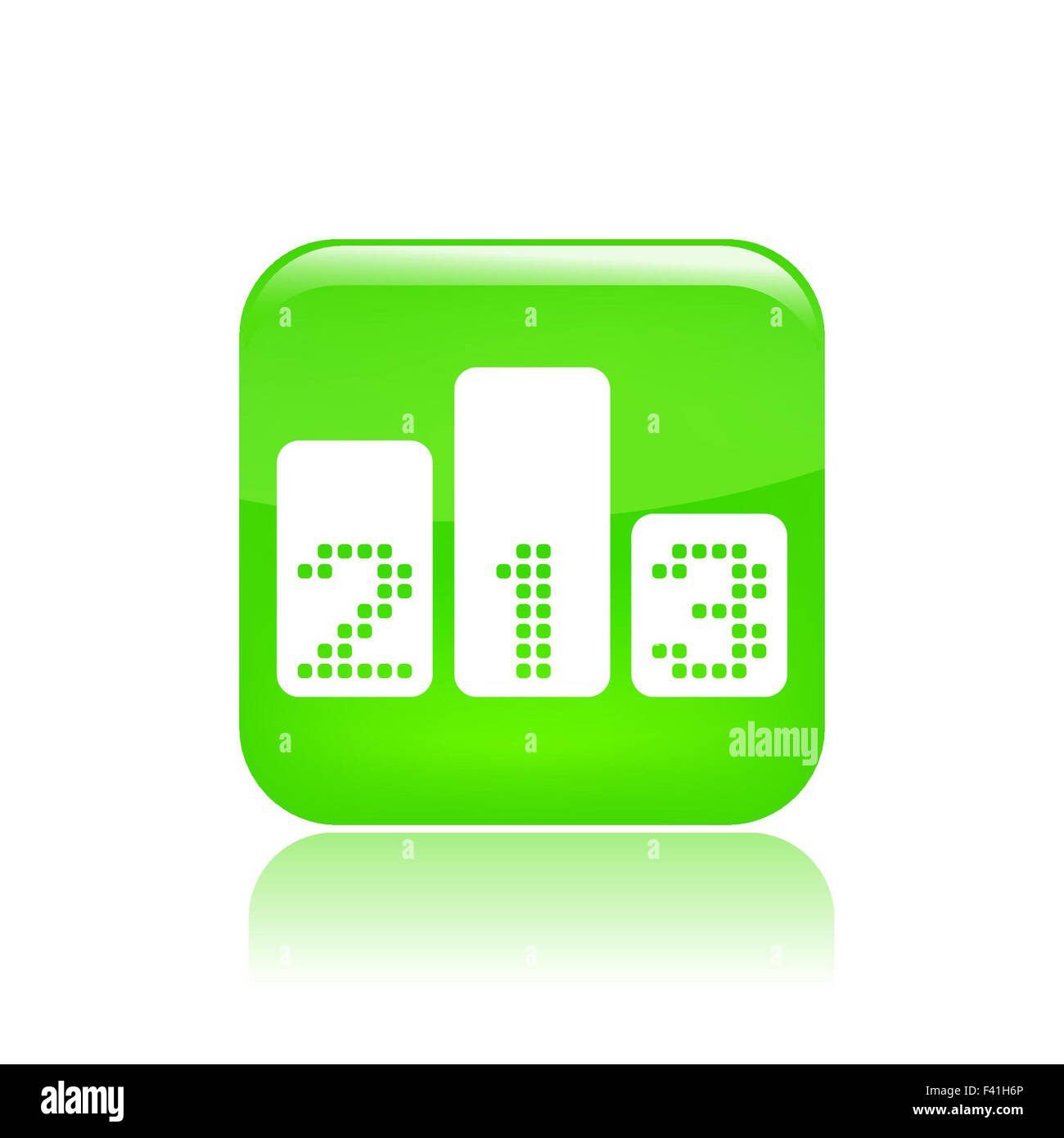 Vector illustration of single podium icon Stock Photo - Alamy