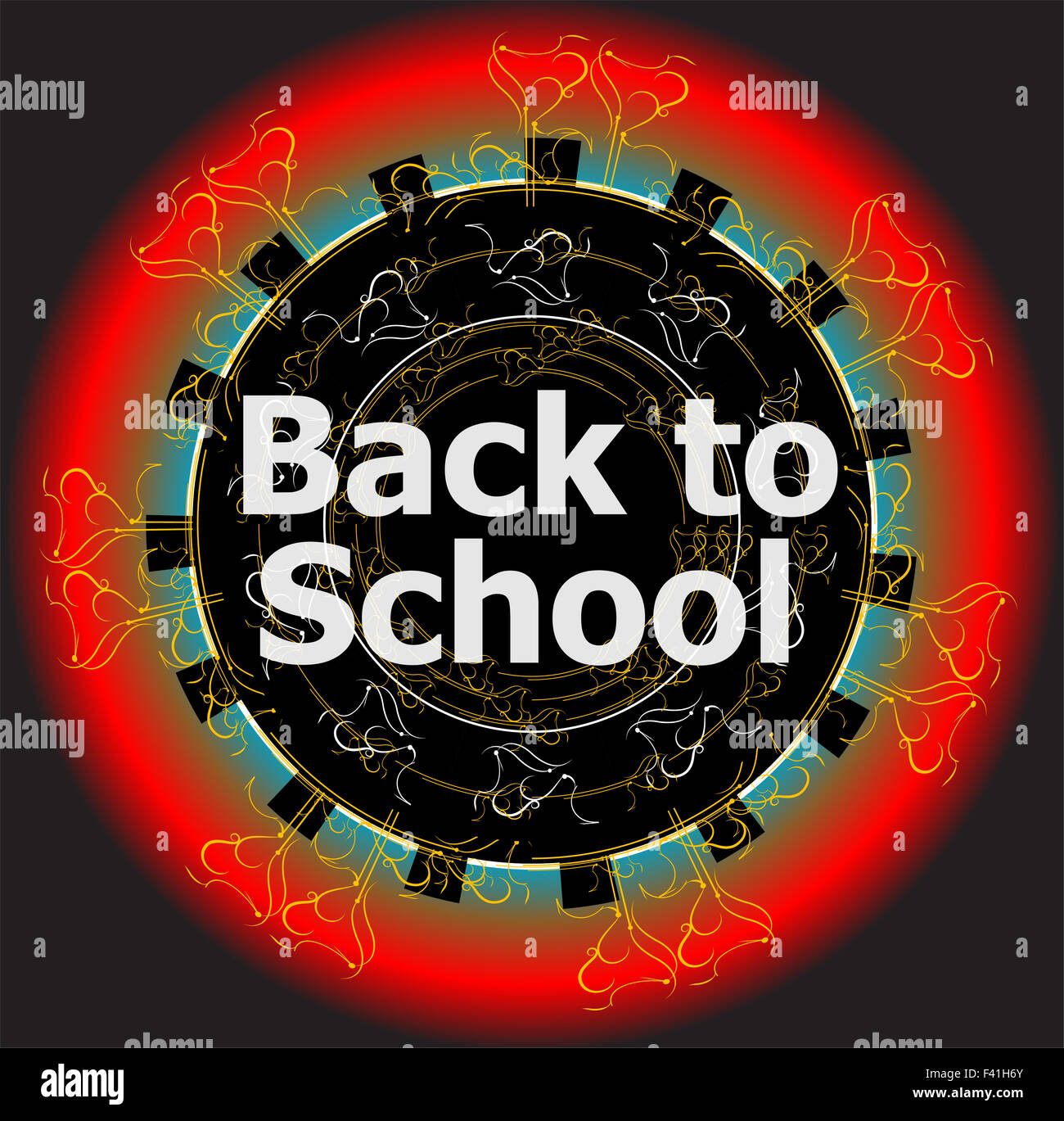 Back to School Calligraphic Designs, Retro Style Elements, Typographic ...