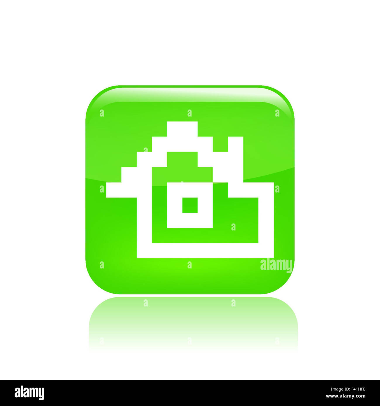 Vector illustration of single pixel icon Stock Photo - Alamy