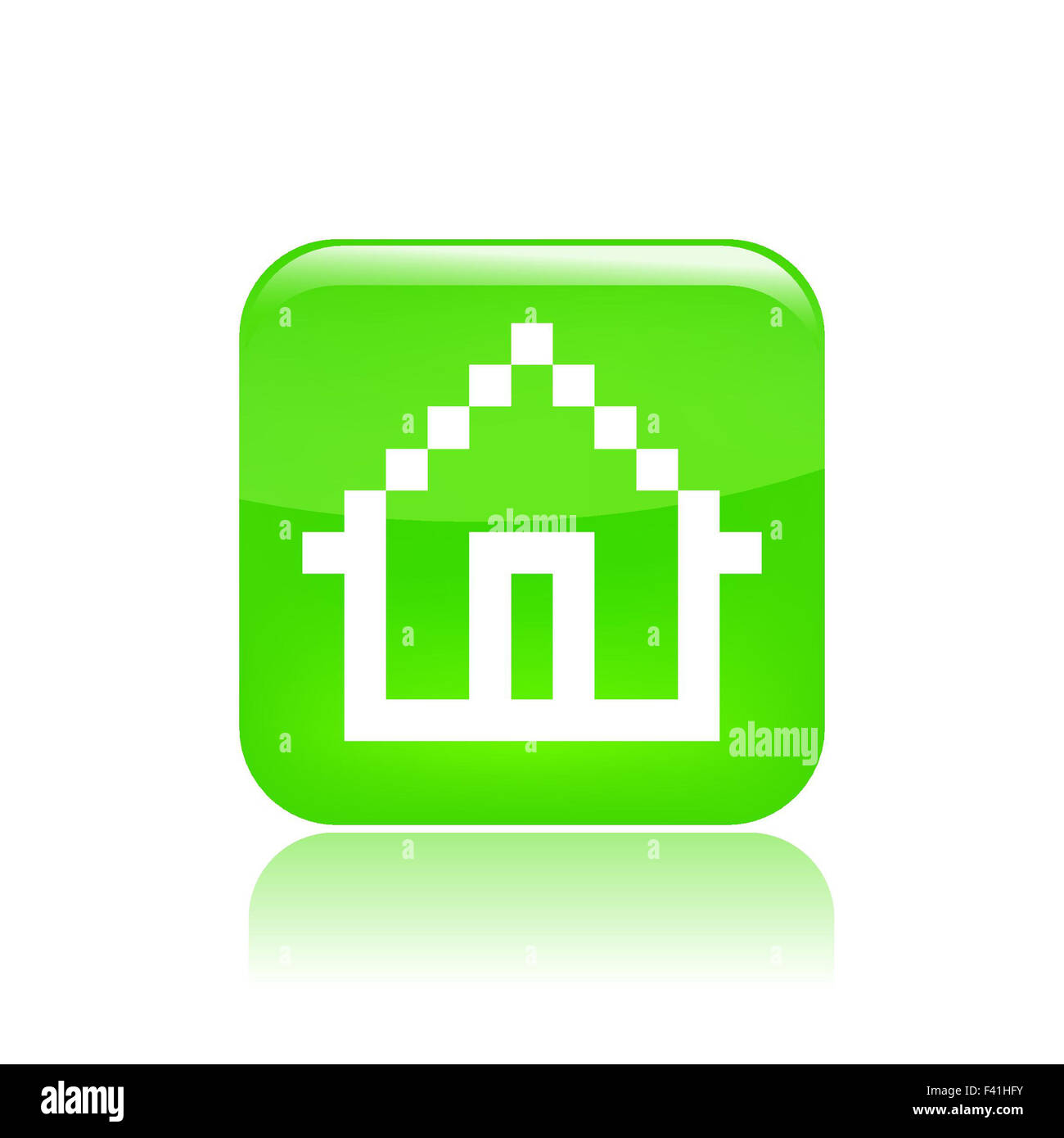 Vector illustration of pixel computer icon Stock Photo - Alamy