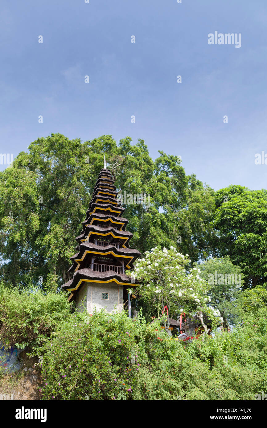 Meru at the entrance of the Antonio Blanco renaissance museum in Ubud ...