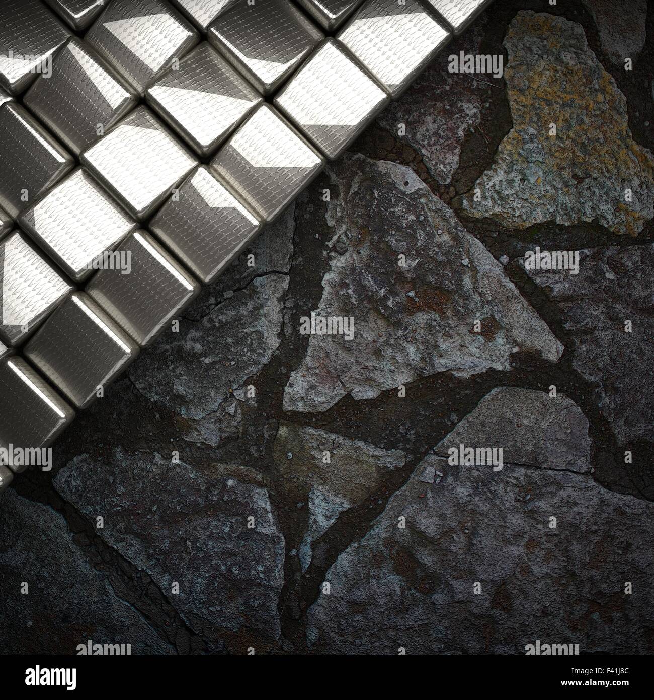 metal and stone background Stock Photo - Alamy