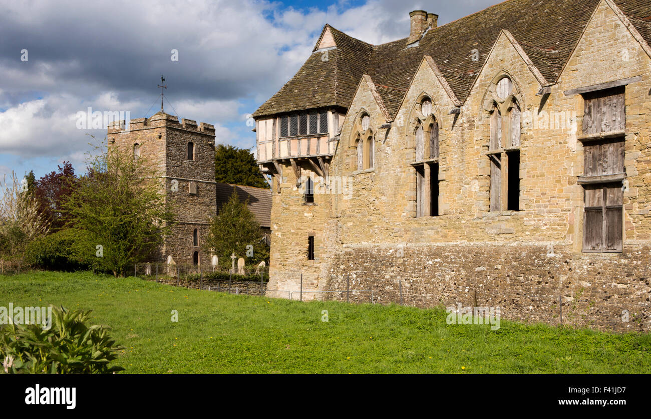 Stokesay castle hall shropshire hi-res stock photography and images - Alamy