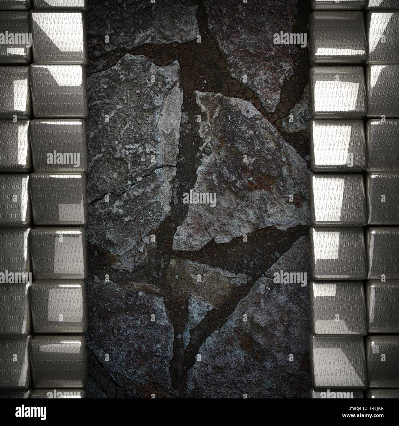 metal and stone background Stock Photo - Alamy