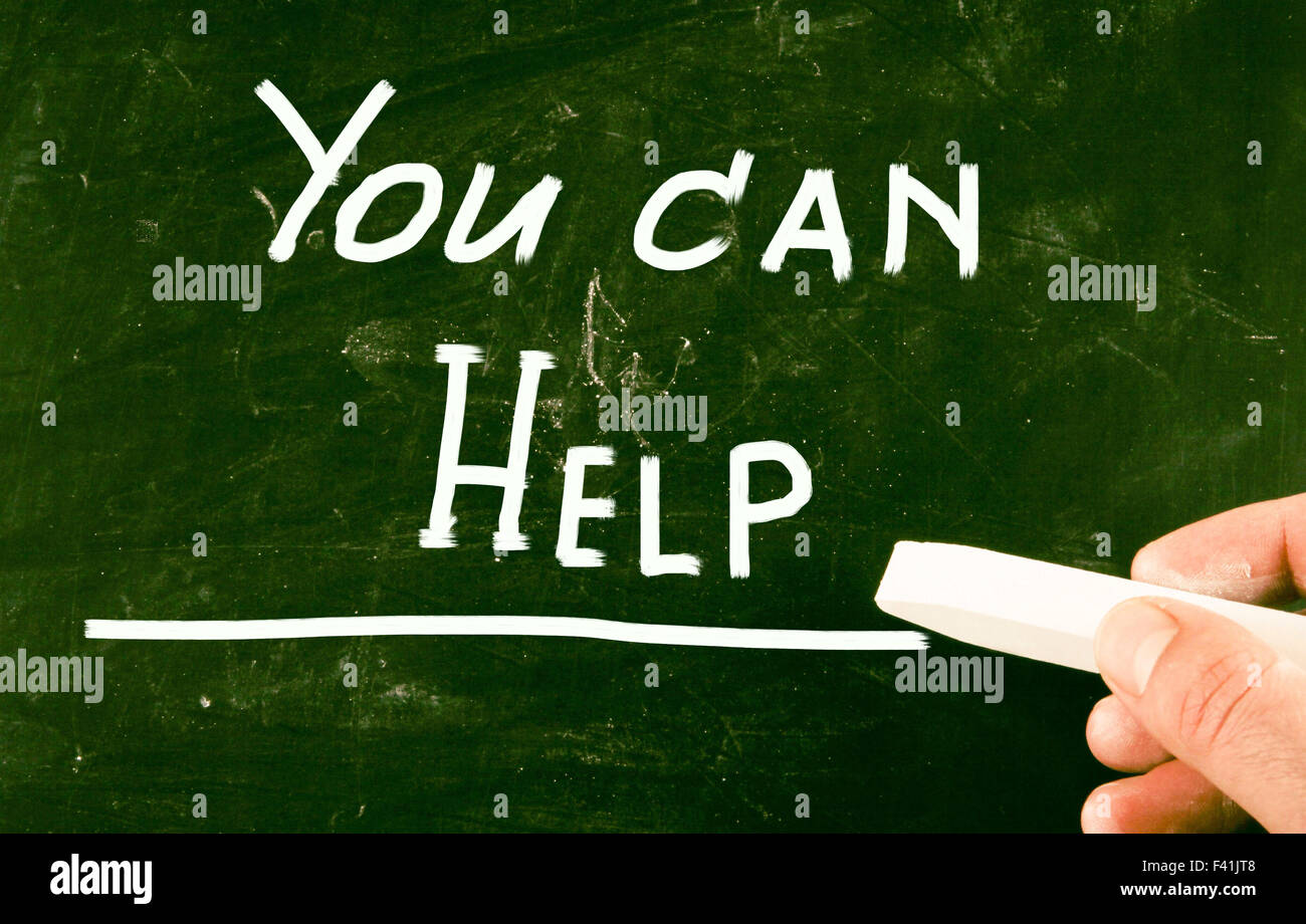 you can help concept Stock Photo - Alamy