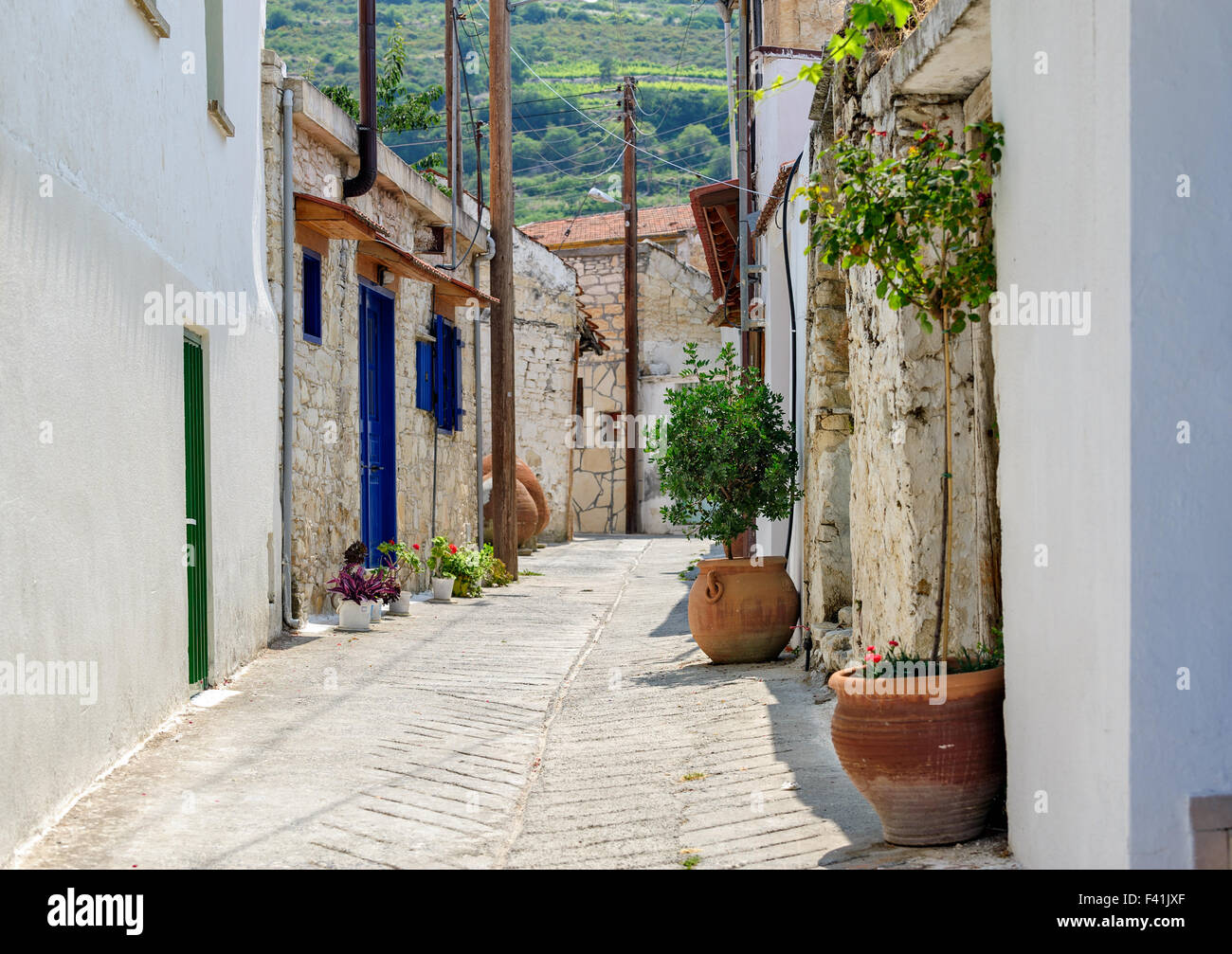 Narrow village street in hi-res stock photography and images - Alamy