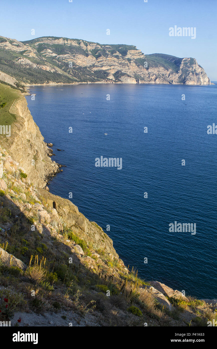 Sea landscape with rocks on shore Stock Photo - Alamy