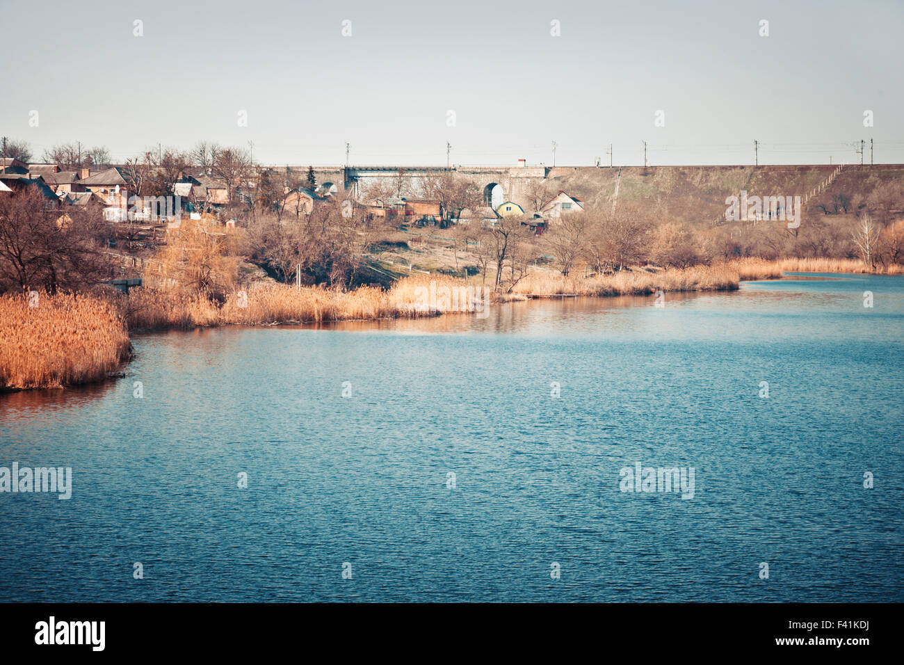 River valley in the countryside Stock Photo - Alamy