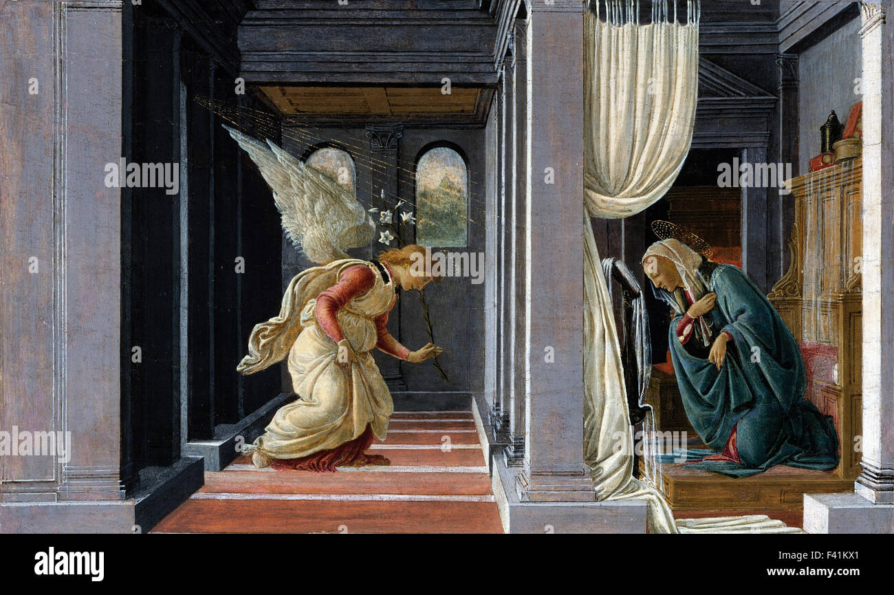 Annunciation Botticelli High Resolution Stock Photography and Images - Alamy