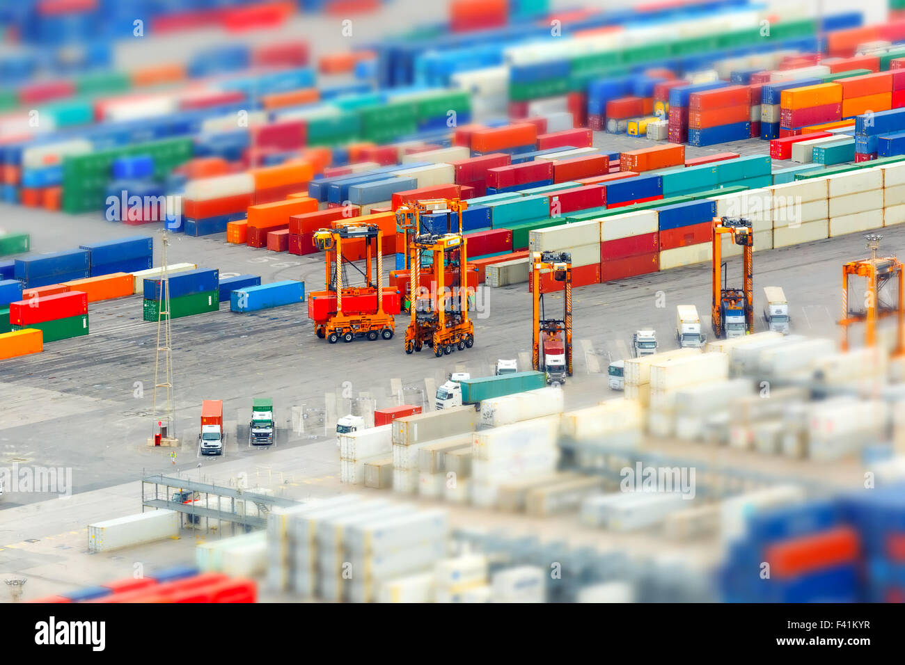Barcelona container terminal hi-res stock photography and images - Alamy