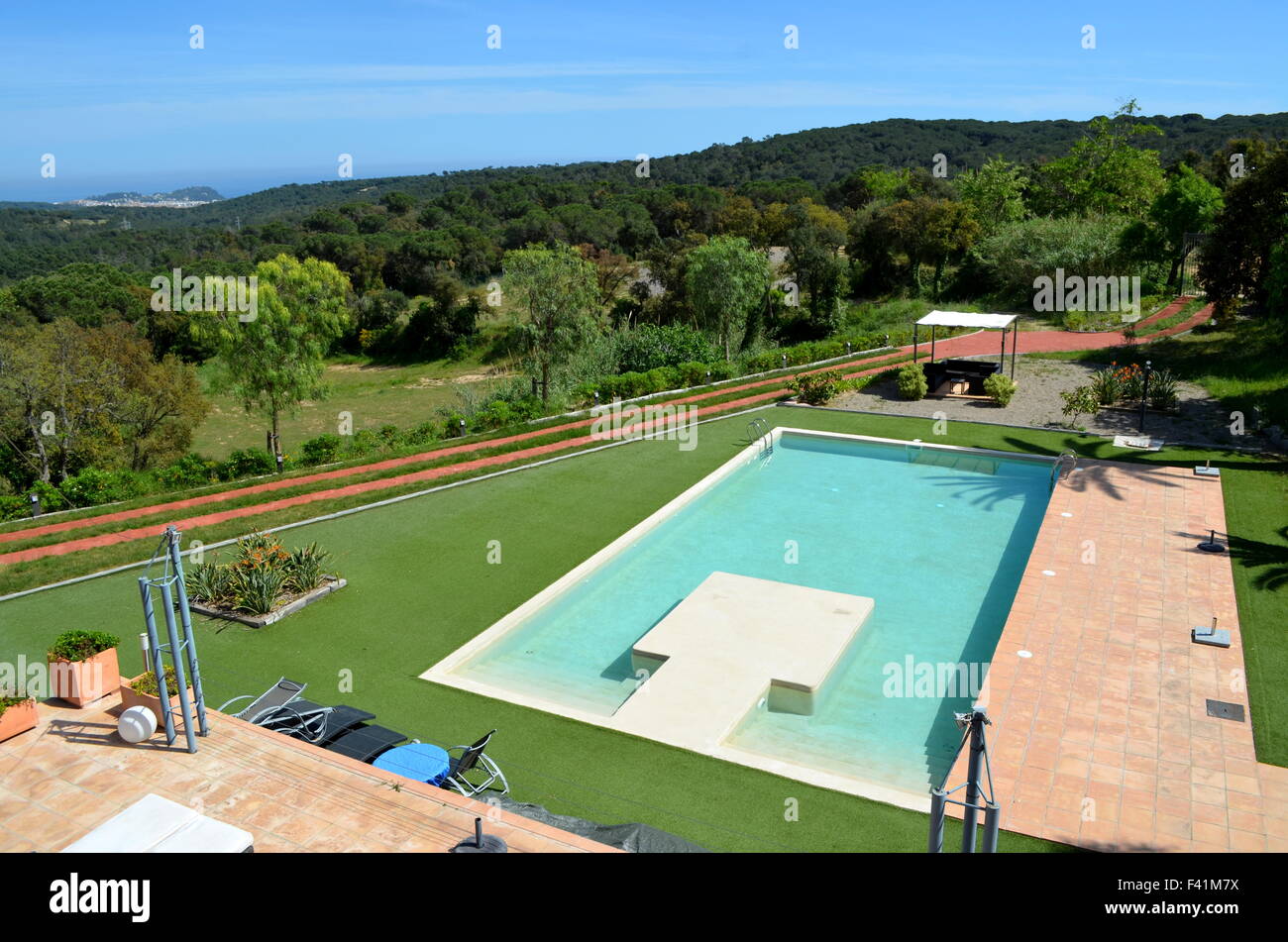 Panoramic swimming pool hi-res stock photography and images - Alamy