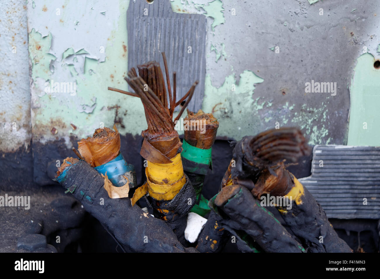 old power cable Stock Photo - Alamy