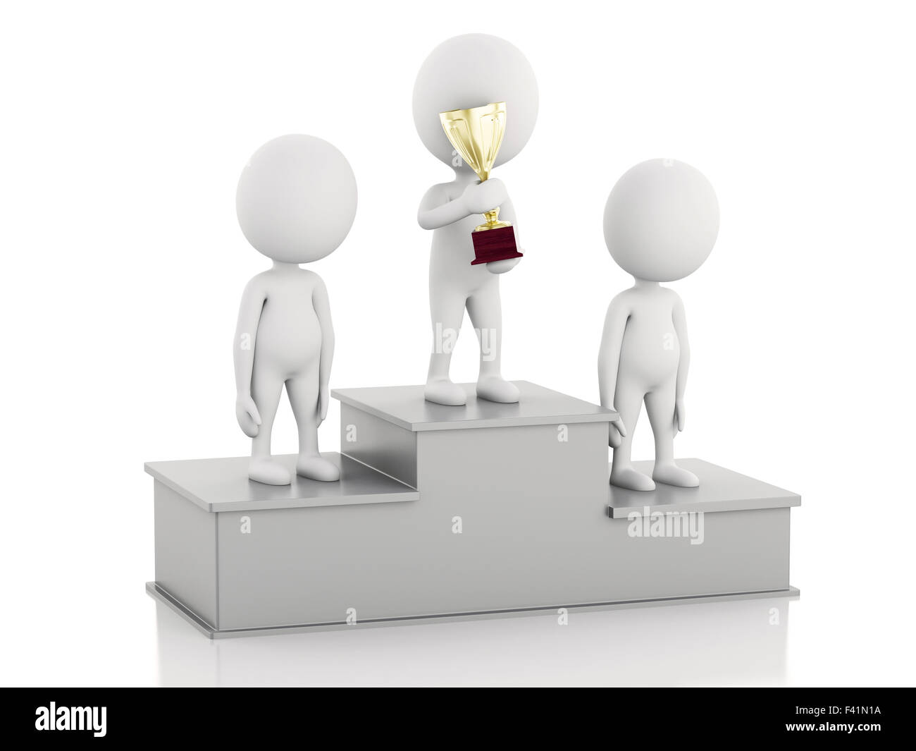 Winner pedestal on white hi-res stock photography and images - Alamy