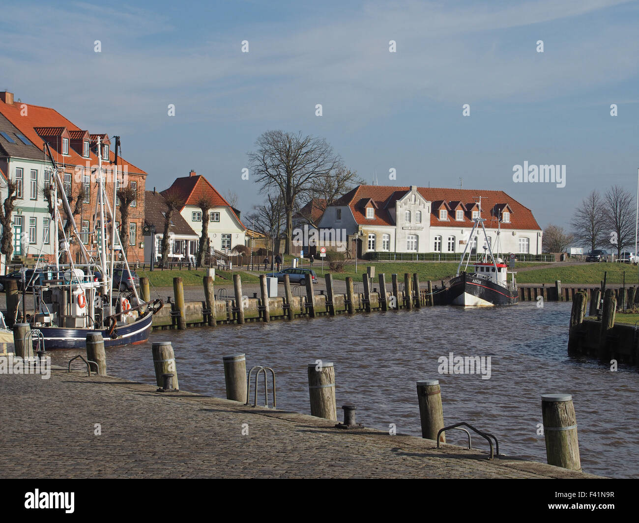 historic port of Tönning, Germany Stock Photo - Alamy