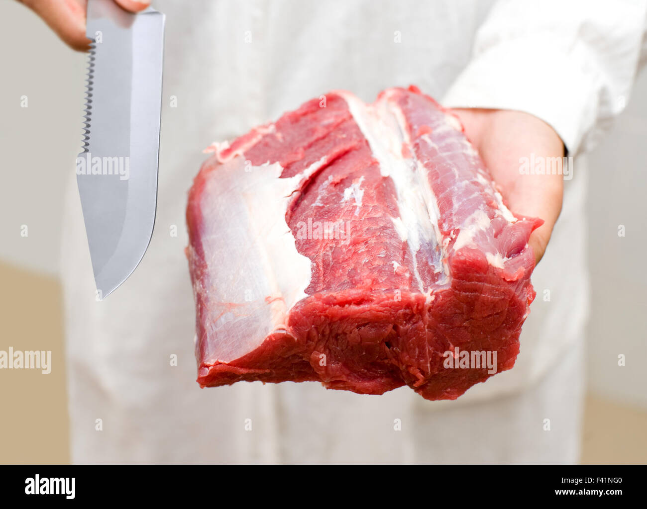 Butchers knife hi-res stock photography and images - Alamy