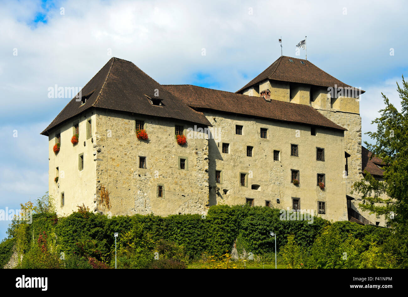 Schattenburg castle, Feldkirch, Vorarlberg, Austria Stock Photo - Alamy