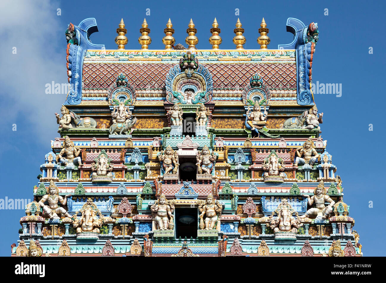 Hindu temple, Arulmigu Navasakti Vinayagar Temple, detail, Victoria ...