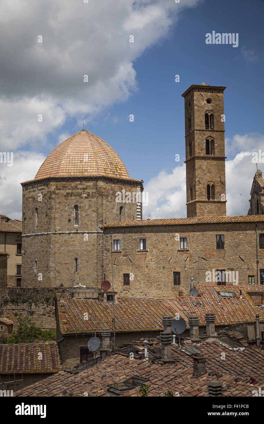 Tower of volterra cathedral hi-res stock photography and images - Alamy