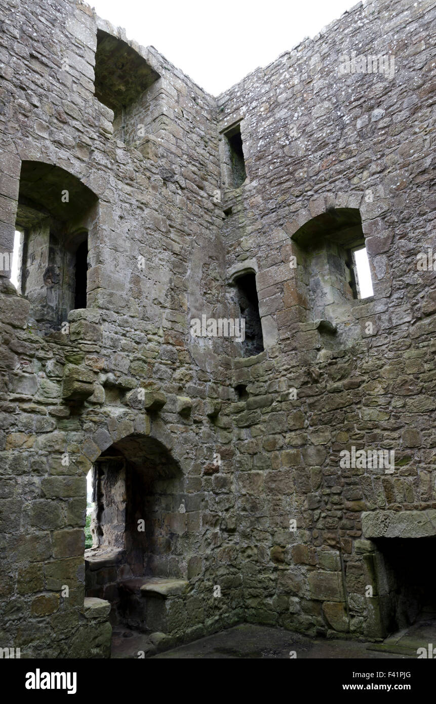 Loch Leven Castle, on an island near Kinross in Central Scotland Stock ...