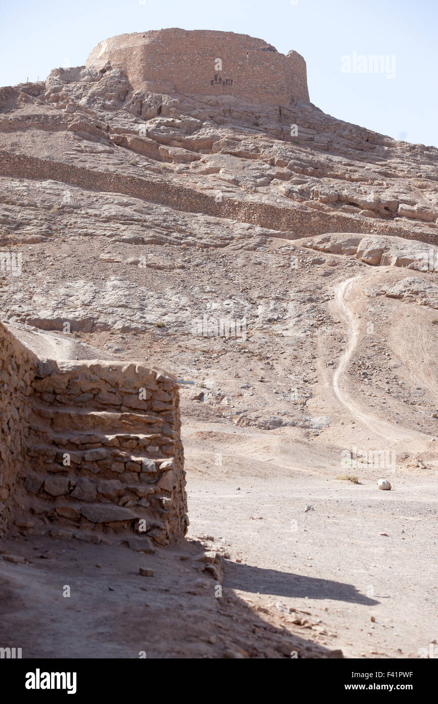 Dakhma,Tower of silence Stock Photo - Alamy