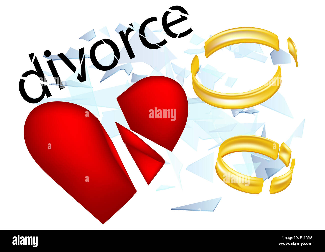 Marriage separation Cut Out Stock Images & Pictures - Alamy