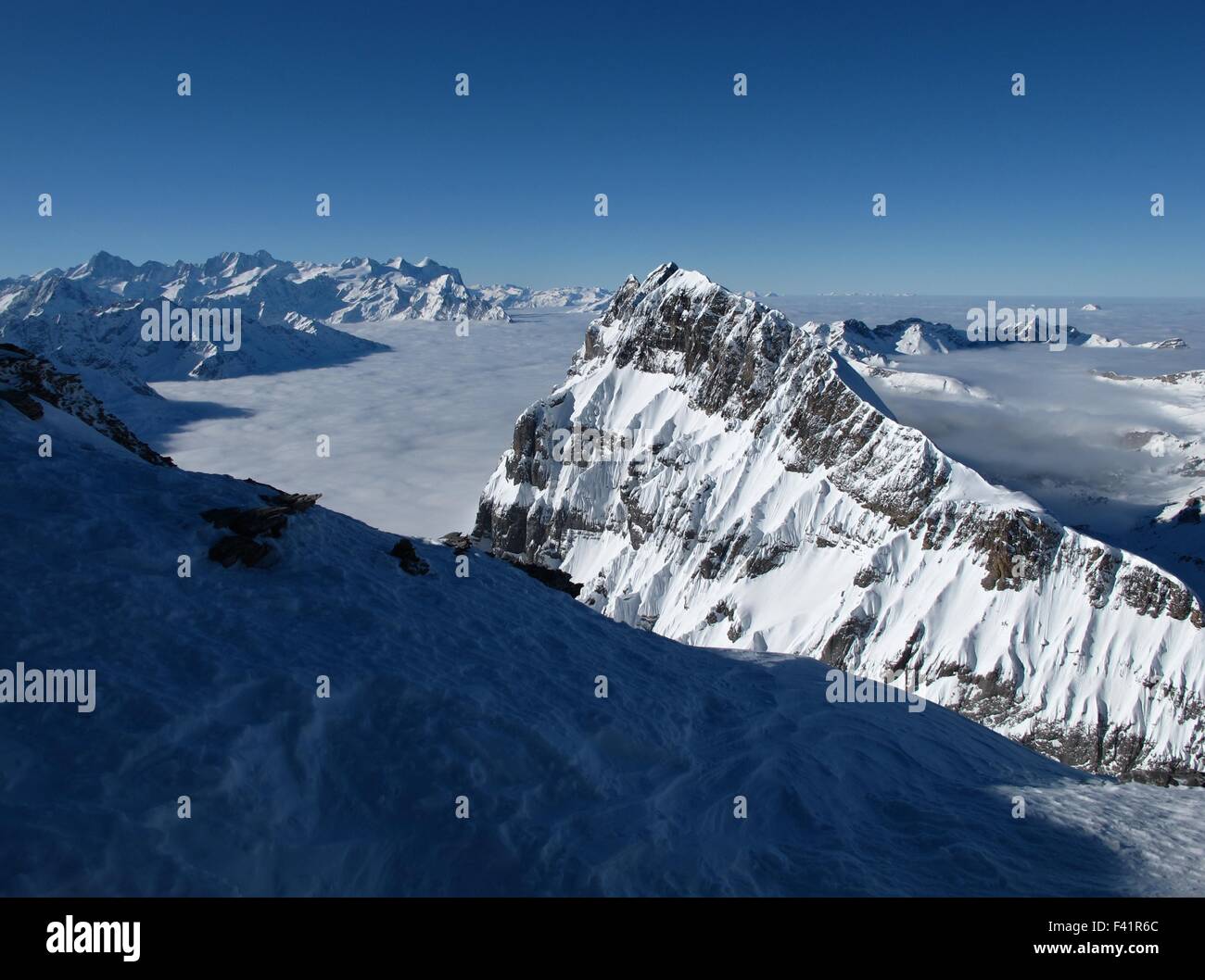 Panorama from the Titlis Stock Photo - Alamy
