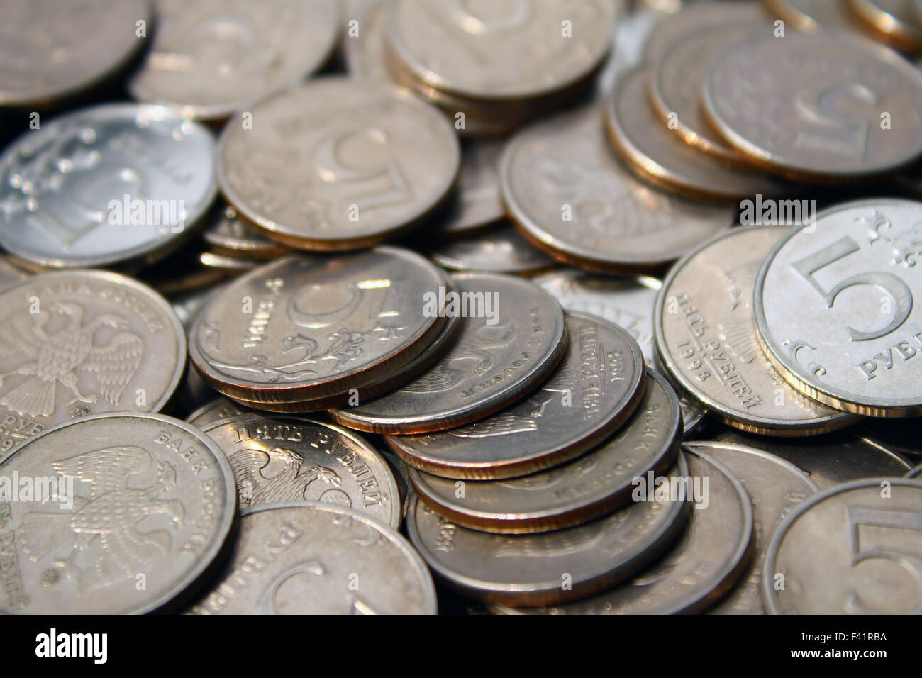 Rouble coins hi-res stock photography and images - Alamy