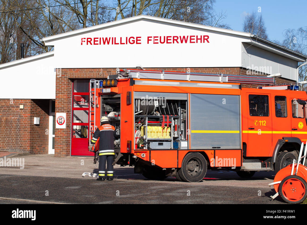 Firefighting vehicle before the guard Stock Photo - Alamy