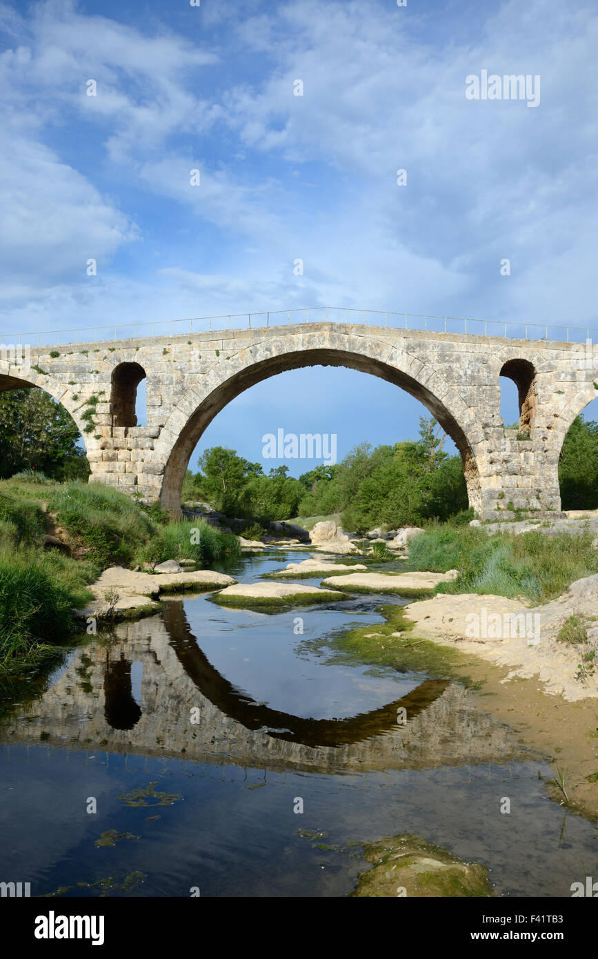 The 3rd Century Roman Pont Julien or Julian Bridge on the Via Domitia ...