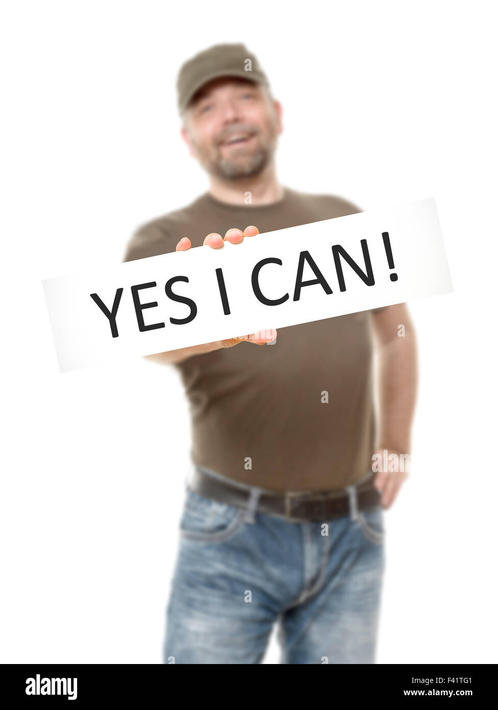 Yes man text hi-res stock photography and images - Alamy
