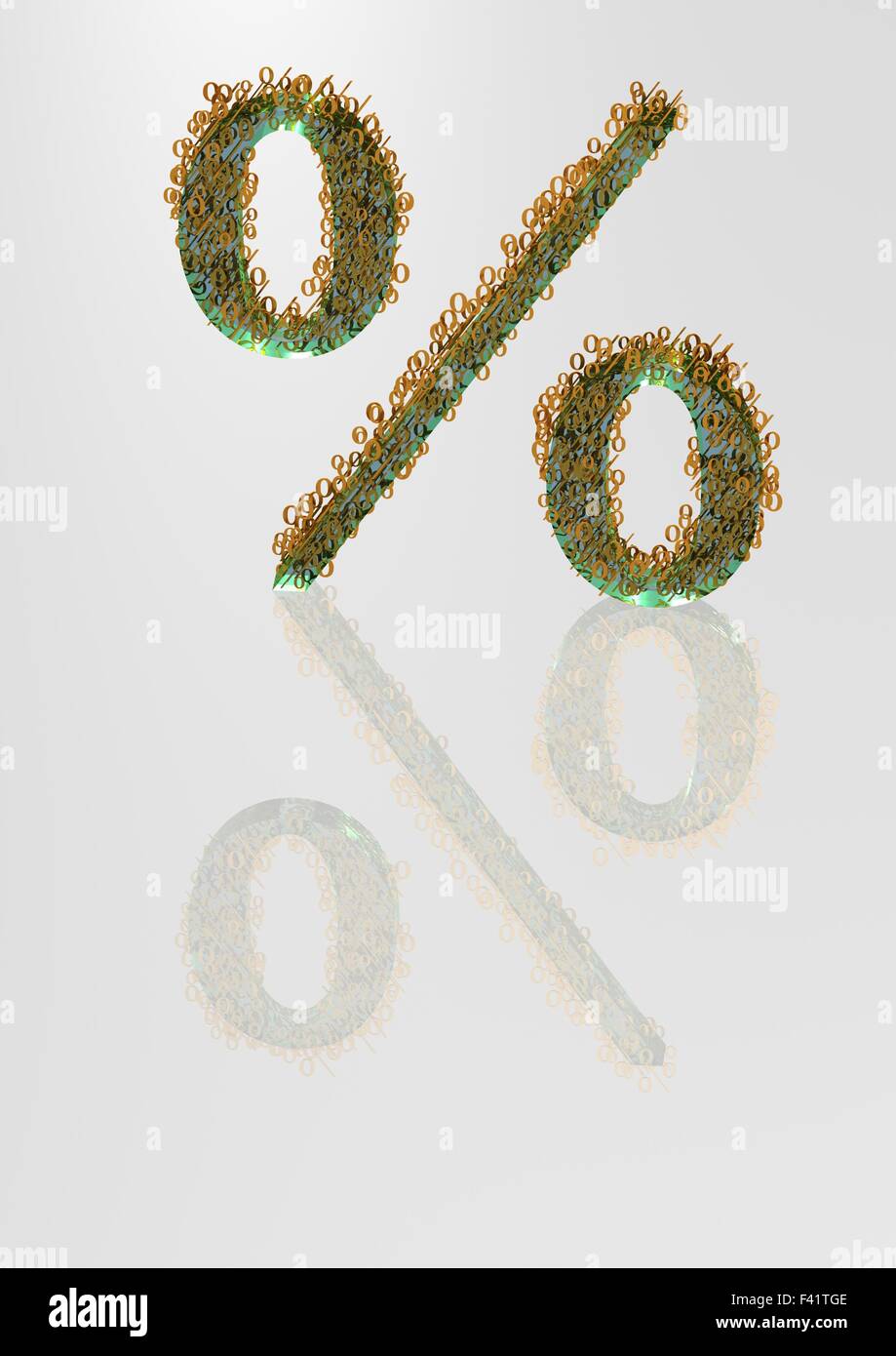 The big sign of percent Stock Photo - Alamy