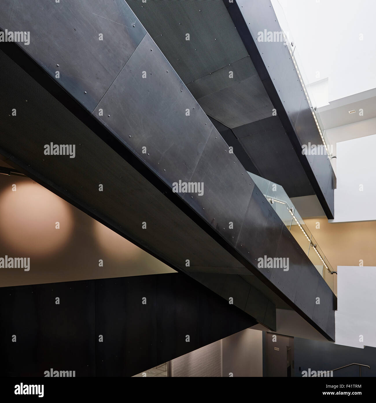 View of staircase from second floor landing. Guntons Atrium - NUA ...